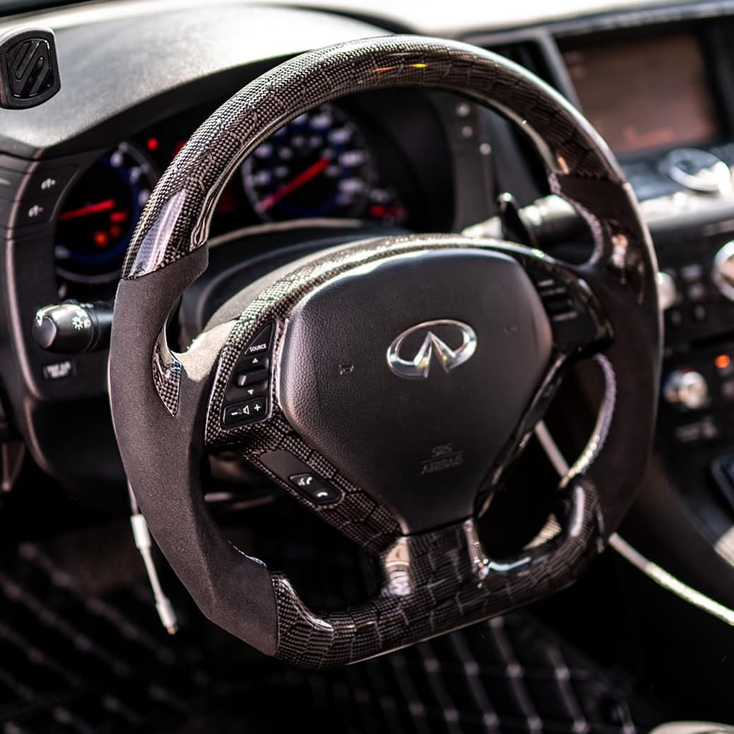 G37 Steering Wheel Carbon Fiber