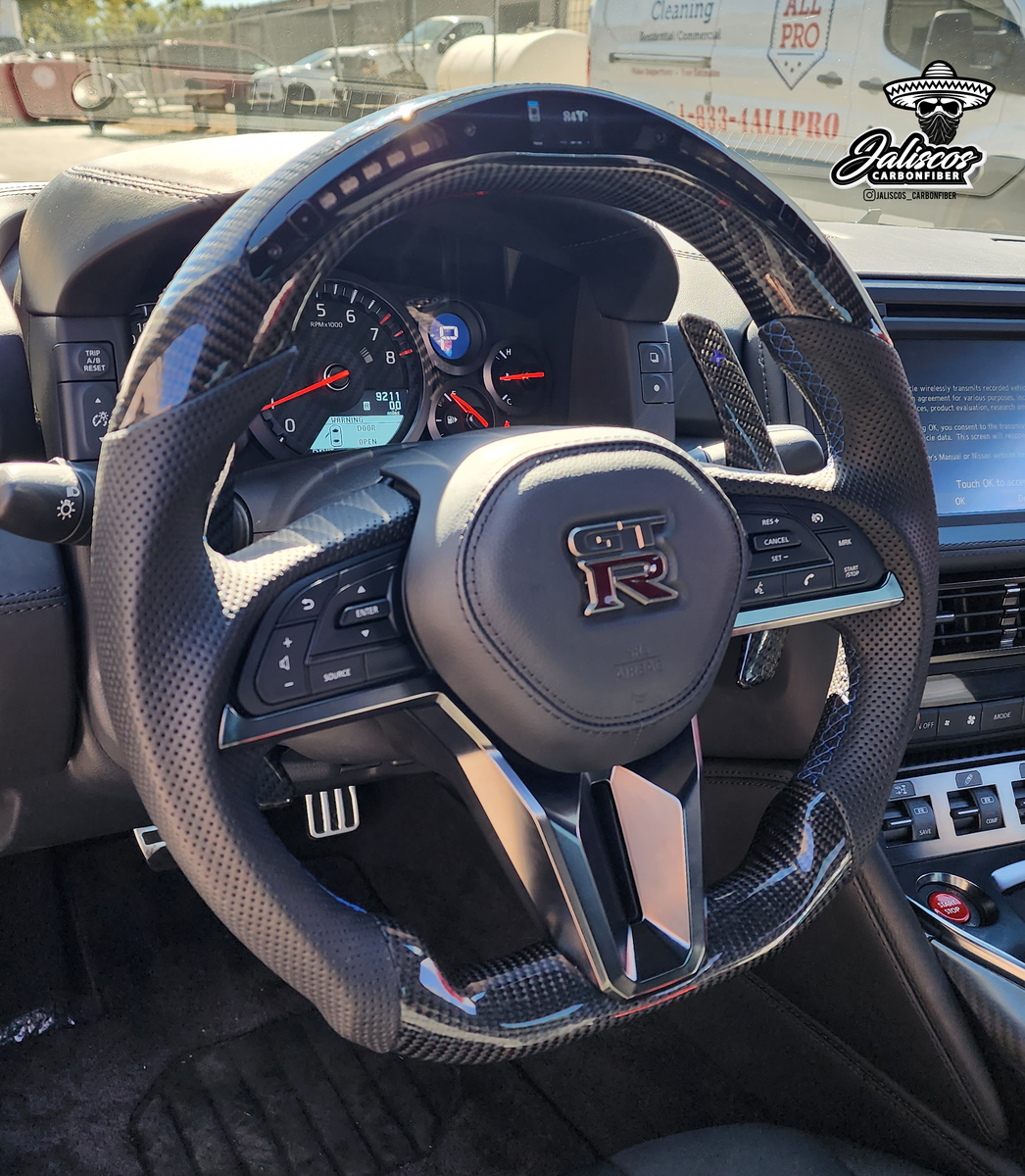 Jaliscos' CF Carbon Fiber Steering Wheel for Nissan GTR | 2017-2021 ...